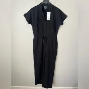 Healix | Pants & Jumpsuits | Healix Nova Wide Leg Cargo Scrub Jumpsuit ...